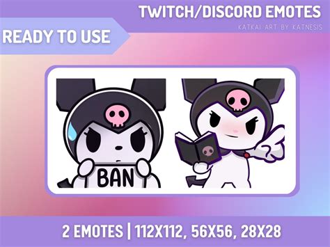 Kuròmi Emotes Pack Twitch discord Emote Cute Emotes for Twitch