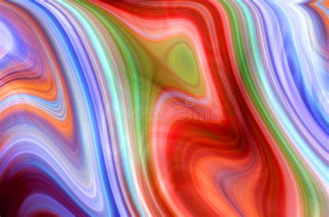 Textura De Forma Psicodélica Fractal Abstracta Stock de ilustración