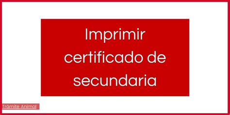 Cómo sacar el certificado de secundaria 2021 Actualizado