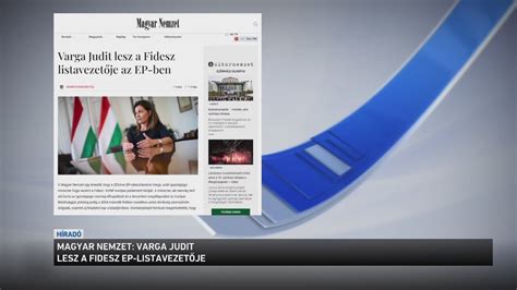 Varga Judit lesz a Fidesz EP listavezetője YouTube