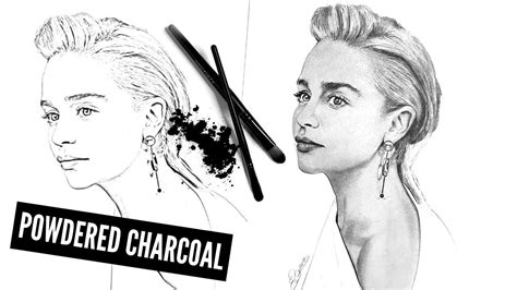 Easy Drawing Tutorial Using Powdered Charcoal To Create Tone Youtube