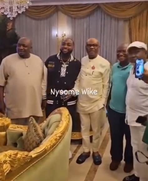 Davido Visits FCT Minister Nyesom Wike And Gov Sim Fubara In Port