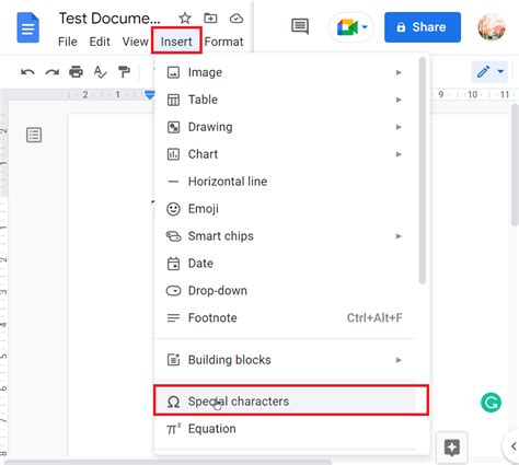 How To Add Arrows Superscript And Symbols In Google Docs Techcult