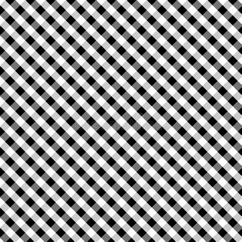 Gingham Cross Weave Black Seamless Background Stock Vector