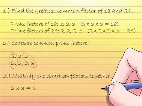 how to find the greatest common factor 6 steps with pictures