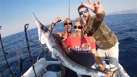 Grossa Aguglia Imperiale A Traina D Altura Pesca In Mare YouTube