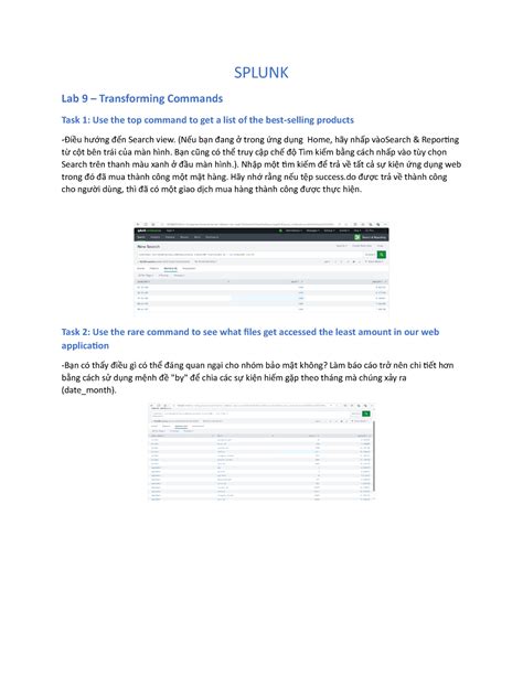 Lab Week Splunk Lab Transforming Commands Task Use The Top