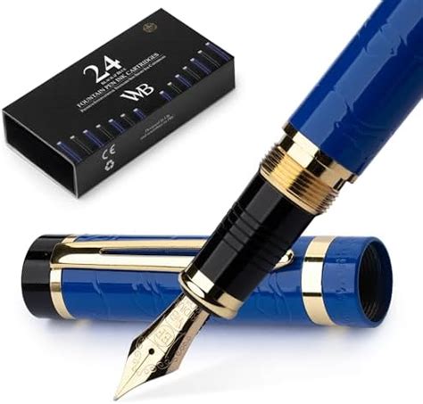 Wordsworth Black Juego De Pluma Estilográfica Primori Oro Azul