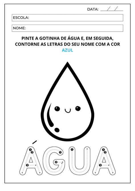 Atividades Do Dia Da Gua Para Educa O Infantil Educador