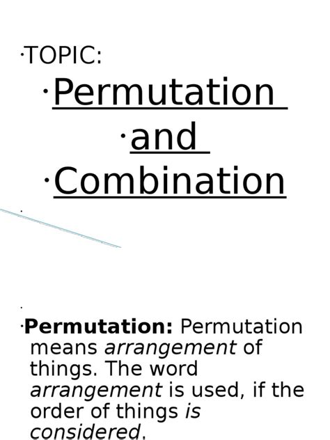 permutation and combination pdf linguistics teaching mathematics