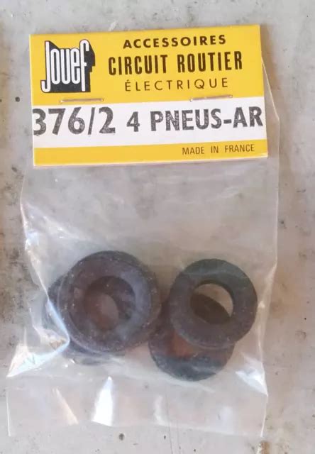 CIRCUIT ROUTIER VOITURE Jouef 4 Pneus Neufs Reference Tres Rare Ref 376