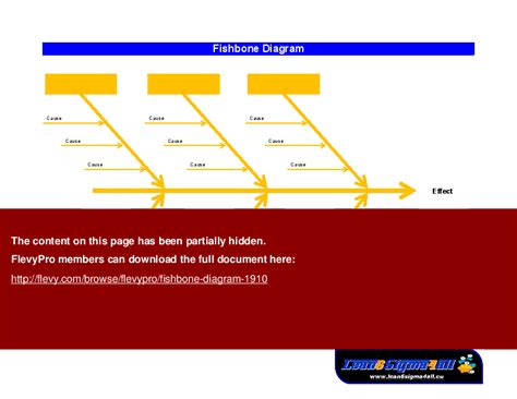 Excel Template Fishbone Diagram Excel Template XLS FlevyPro