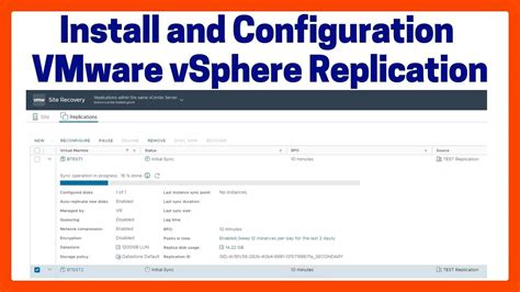 Install And Configuration Vmware Vsphere Replication Youtube