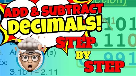 how to add and subtract decimals full lesson with practice and answers youtube