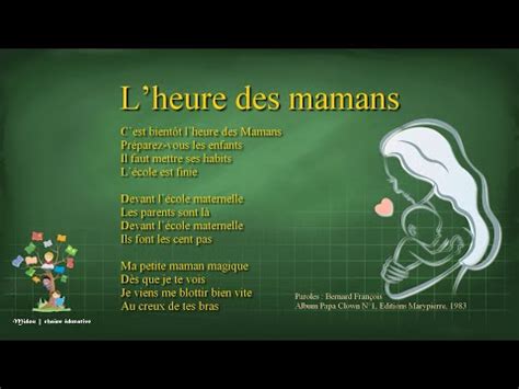 Poésie Lheure des mamans YouTube