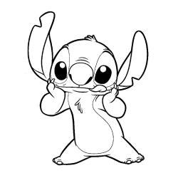 Coloriage d Angel de Stitch à imprimer gratuitement