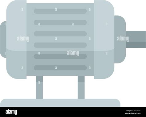 Electric Motor Icon Flat Illustration Of Electric Motor Vector Icon