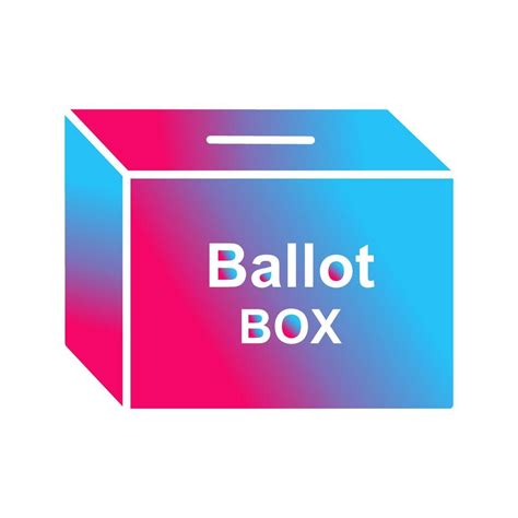 Ballot Box Vector Icon 19869735 Vector Art At Vecteezy