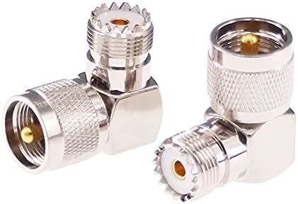 Amazon MOOKEERF PL259 Male To UHF Female Right Angle Adapter 2