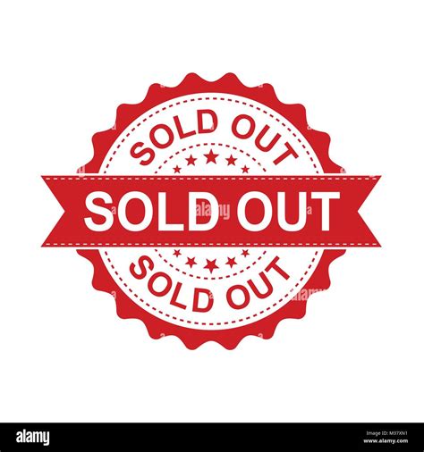 Sold Out Grunge Rubber Stamp Vector Illustration On White Background