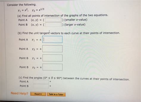solved consider the following y1 x2 yz x1 3 a find