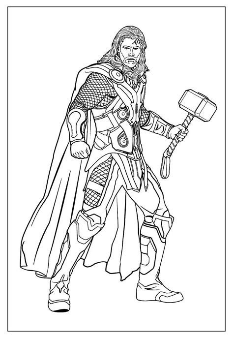 Desenhos Do Thor Modelos Para Colorir