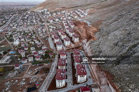Depremin merkez üssü Elbistan da yükselen afet konutları havadan