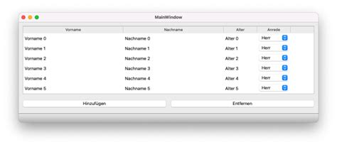 Qt Tutorial Qtablewidget Thorsten Geppert