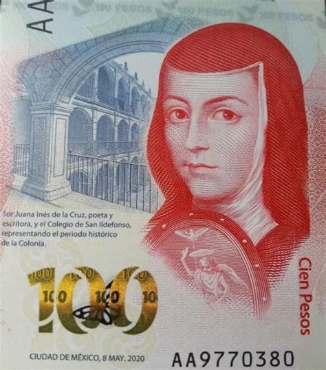 Billete de 100 Pesos Serie Aa Sor Juana Ines La Cruz Mebuscar México