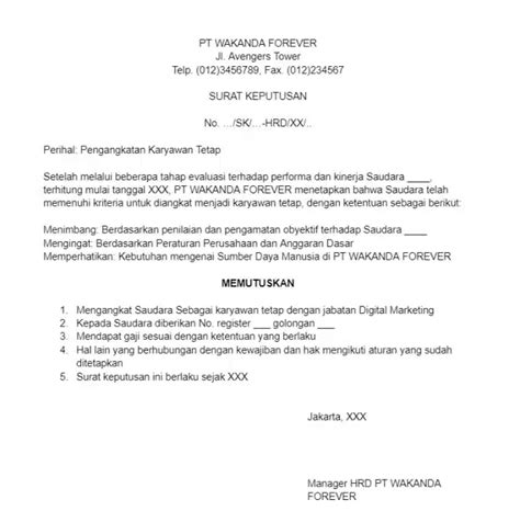 11 Contoh Surat Keputusan Berbagai Jenis Terlengkap