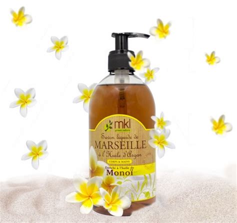 Savon Liquide de Marseille à l Huile d Argan Huile de Monoï mkl