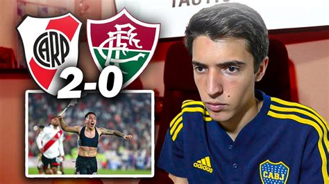 RIVER PLATE 2 FLUMINENSE 0 REACCION PICANTE Hincha De Boca Copa