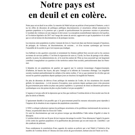 Cl Mentine Autain On Twitter Apr S La Mort De Nahel Tu Par Un