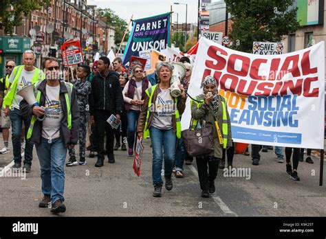 London UK 23rd Sep 2017 Campaigners For Improved Social Housing