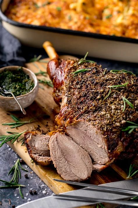 Roast Leg Of Lamb With Rich Gravy Nicky S Kitchen Sanctuary