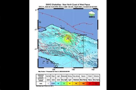 Gempa Magnitudo 6 5 Guncang Timur Laut Kobagma Papua TIMES Indonesia