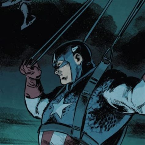 Captain America Flying Through The Air With His Arms In The Air