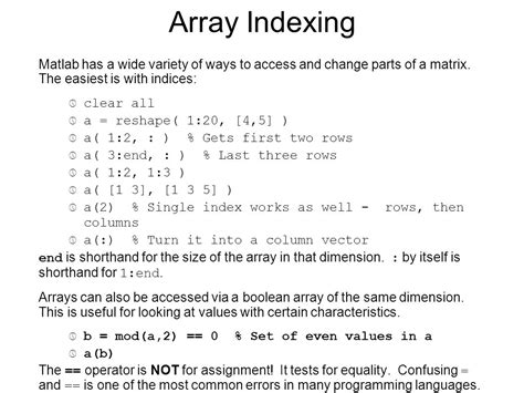 arrays manipulation and 2d plots generating arrays array indexing joining growing and splitting