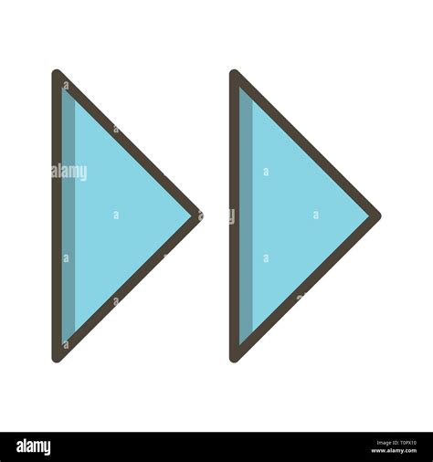 Illustration Forward Arrows Icon Stock Photo Alamy