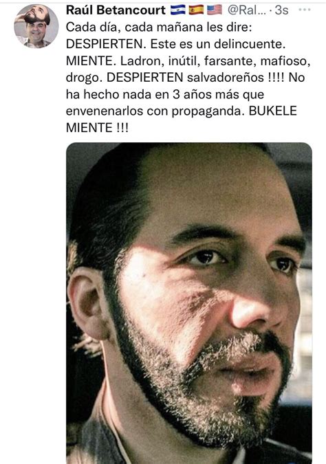 EL SALVADOR SIN MIEDOS On Twitter Y BUKELE CALLADITO SE VE IGUAL