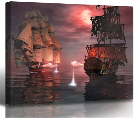 Famous Pirate Ship Painting