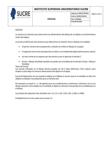 Escalas En Dibujo T Cnico Udocz