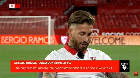 Sergio Ramos recuerda a su abuelo en el Sánchez Pizjuán y se emociona