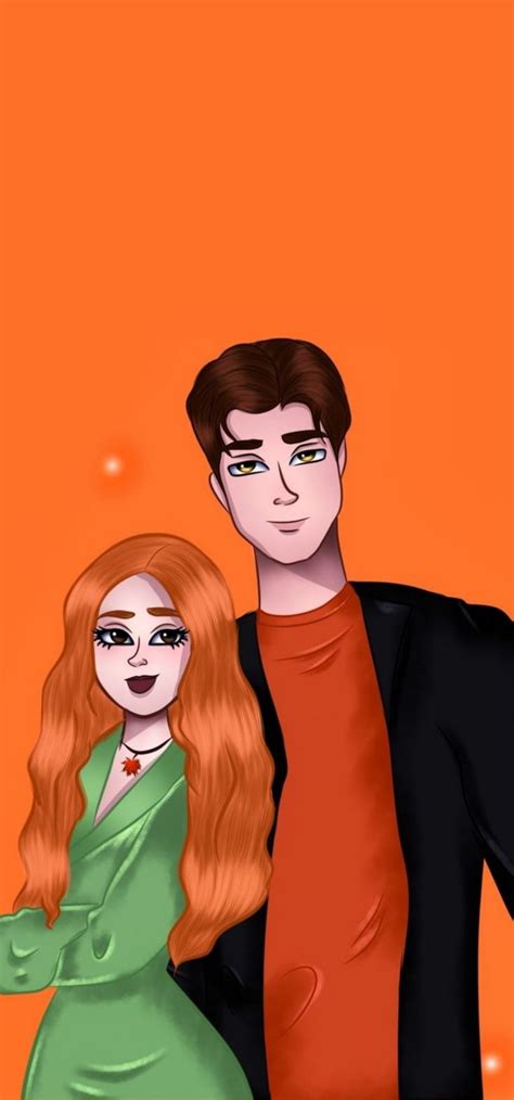 Mara y Aiden Tardes de otoño Personajes Posters de minecraft