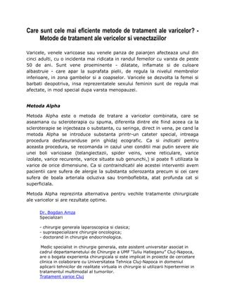Ce Sunt Varicele Metode De Tratament Ale Varicelor PDF