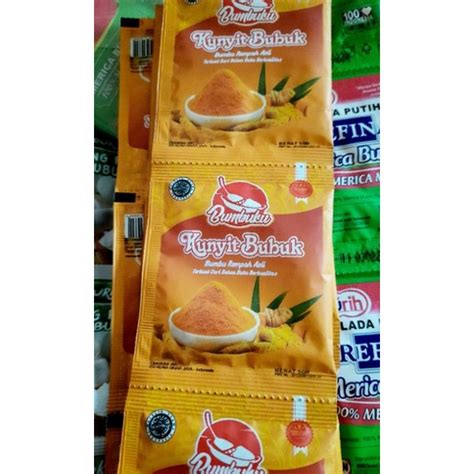 Jual Kunyit Bubuk Bumbuku Dapur Kita 5 Gr X 12 Pcs Indonesia Shopee
