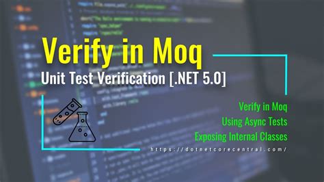 Using Verify Of Moq Framework In Unit Testing Unit Test Verification