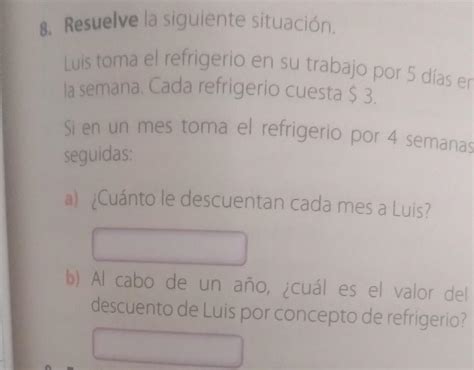 resuelve la siguiente situación Brainly lat