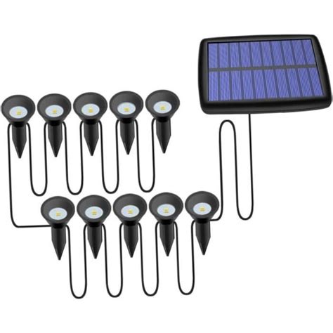 Guirlande Lumineuse d Extérieur L7261 Lampes Solaires au Sol
