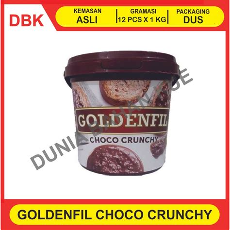 Jual GOLDENFIL SELAI CHOCO CRUNCHY CHOCOLATE CRUNCHY 1 KG 1 DUS 12